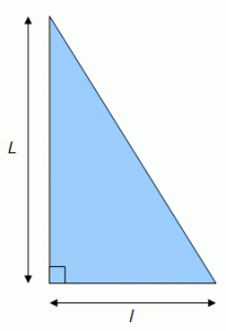 Aire et surface d'un triangle rectangle