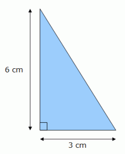 Aire et surface d'un triangle rectangle