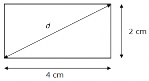 Longueur de la diagonale d'un rectangle